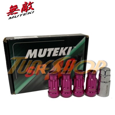 MUTEKI SR48 4 WHEELS LOCK LUG NUTS SET 12X1.25 1.25 ACORN RIMS OPEN END PINK N | eBay