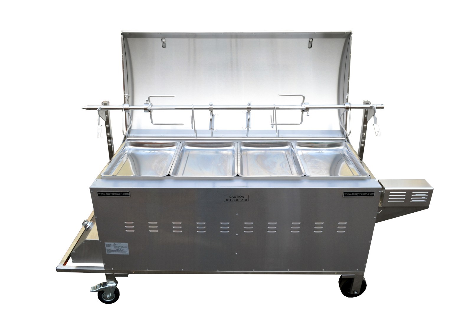 Roasting Oven with Motor, Spit, Cradle & Retainers for Pigs, Chickens ...