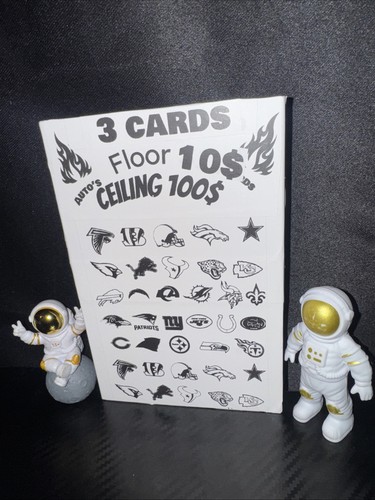 NFL Mystery Card Pack - 4 Cards Per Pack - Read Description For Details ...