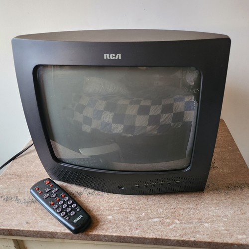 Vintage RCA E13309 13" CRT Television Retro TV W/Remote | eBay