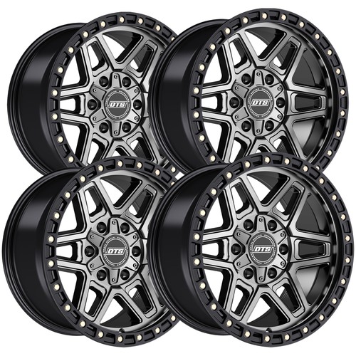 (Set of 4) Dropstar Trail 604AB 17x9 6x135/6x5.5" -12mm Gunmetal Wheels ...