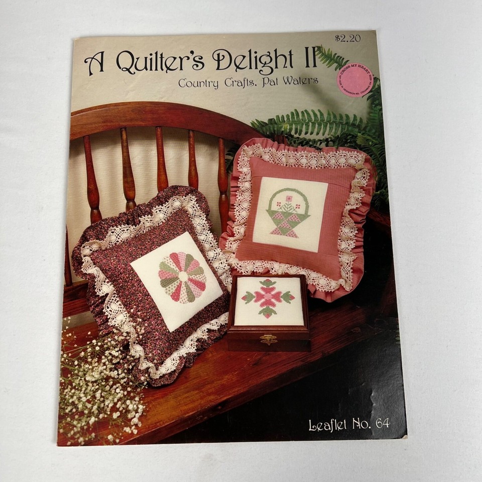 Pat Waters Cross Stitch Leaflets Quilters Delight II and III Quilt ...