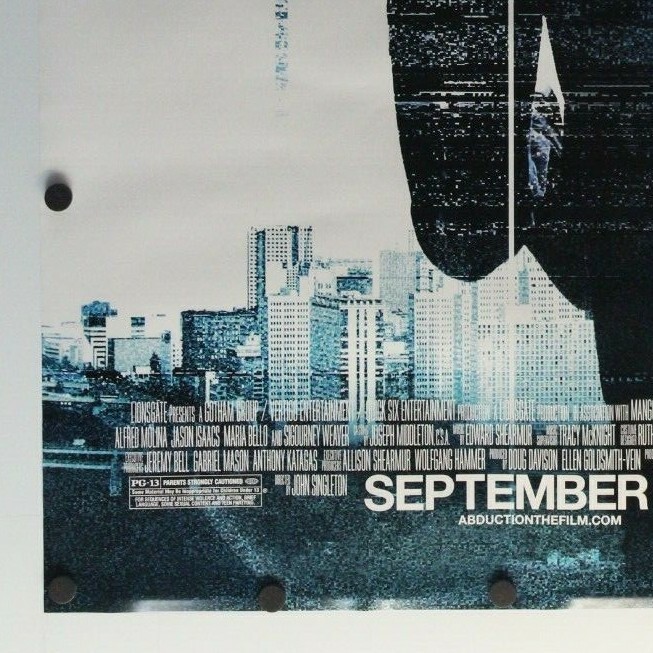 Abduction 2011 Double Sided Original Movie Poster 27" x 40" | eBay
