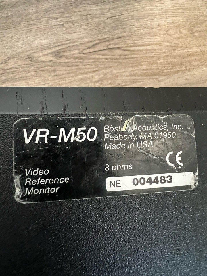 Boston Acoustics VR-M50 Black Bookshelf Speakers - Monitor - Home ...
