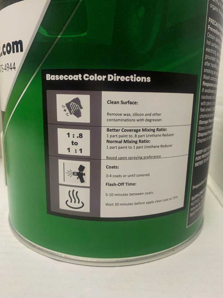 GM/CHEVY WA8624/u8624/8624 OLYMPIC WHITE Basecoat paint Factory Pack ...