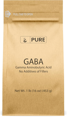 Gamma Aminobutyric Acid (GABA) Powder (1 Lb) Always Pure, No Fillers or ...