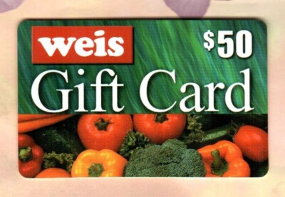 WEIS Assorted Vegetables ( 2003 ) Gift Card ( $0 - NO VALUE ) | eBay