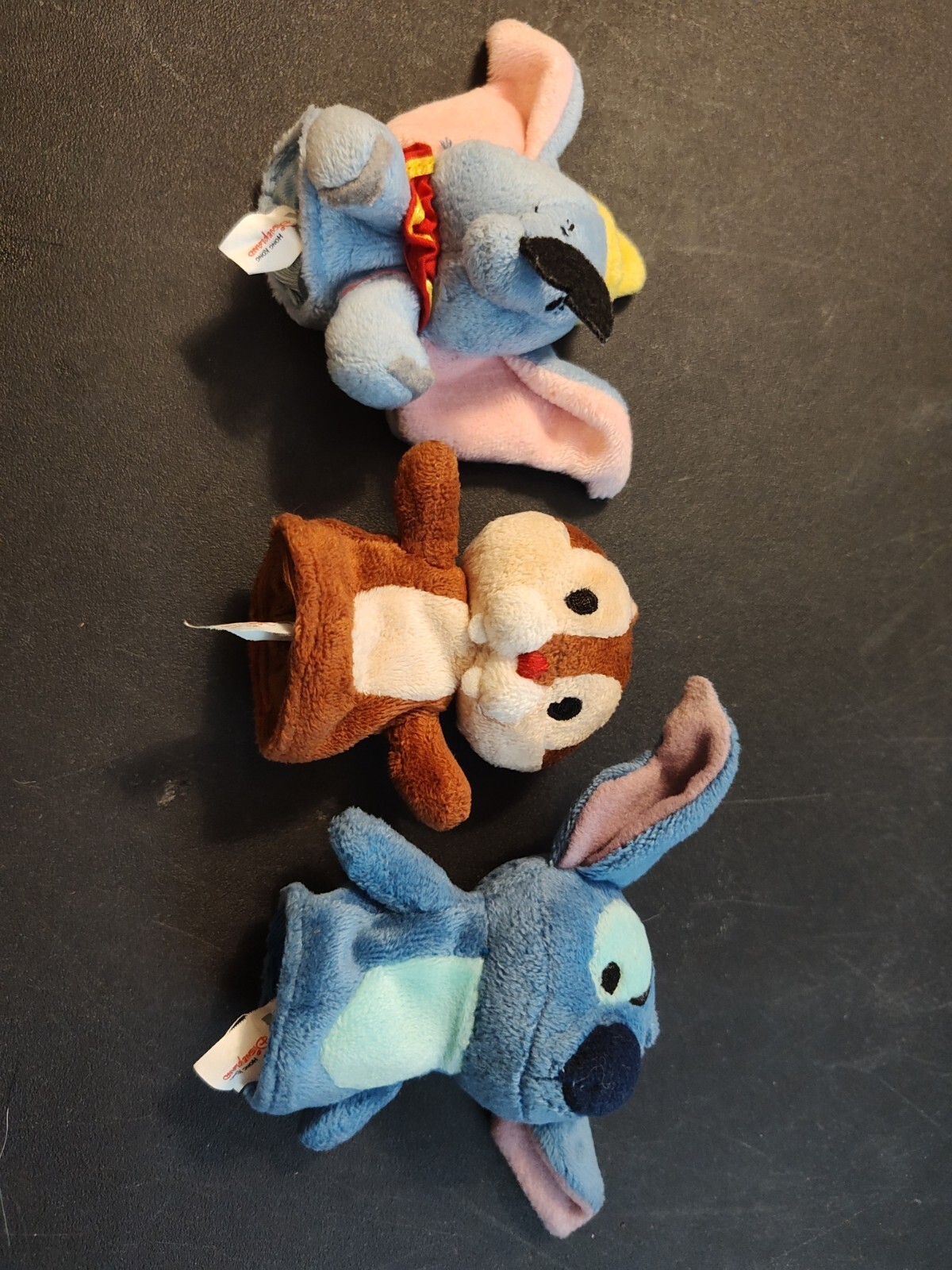 Lot Of 3 Hong Kong Disneyland Stitch Chip N Dale Dumbo Finger Puppets ...