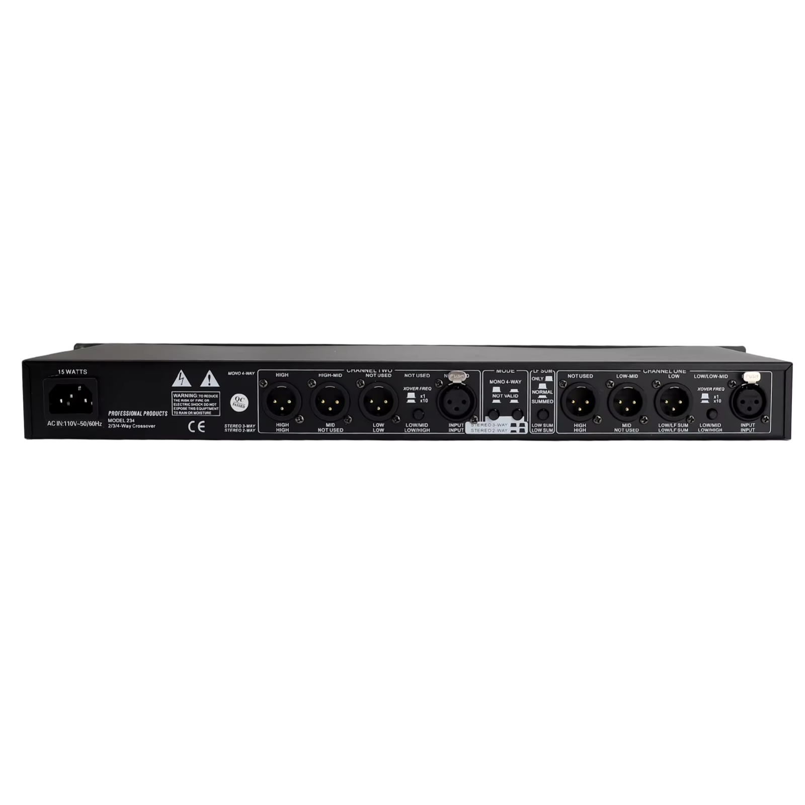 234XL Crossover Stereo 2/3 Way Mono 4 Way Crossover For Outdoor Stage ...