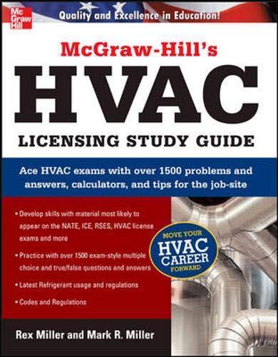 McGraw-Hill's HVAC Licensing Study Guide by Miller (paperback ...