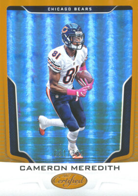 MIRROR-ORANGE Cameron Meredith #'D 091/299 BEARS Illinois St REDBIRDS ...