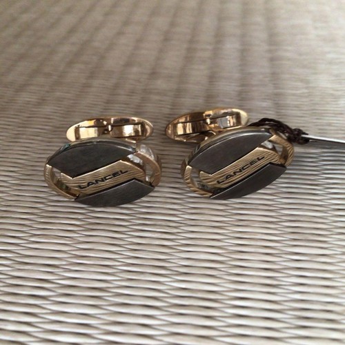 Lancel Men'S Golden Cufflinks Button Luxury Suit Popular USED/No Box/K ...