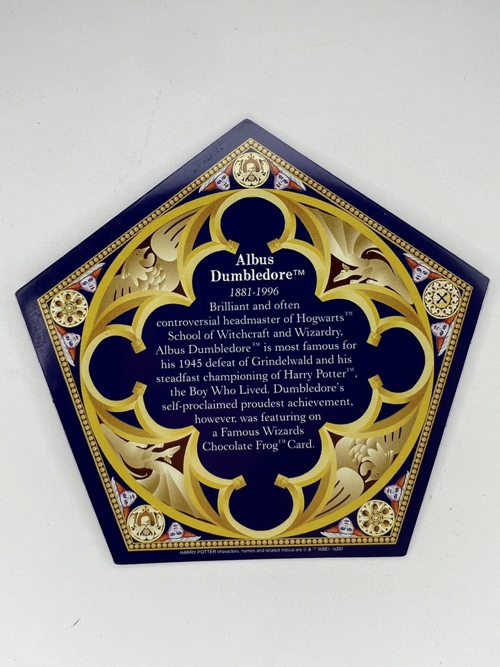 Albus Dumbledore Harry Potter Lenticular Chocolate Frog Wizard Trading ...