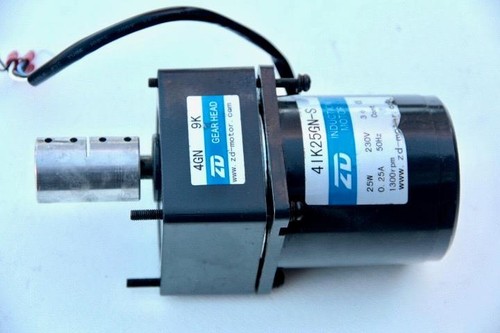 ZD GEARHEAD INDUCTION MOTOR 4GN 9K & 41K25GS-S 25W 230V 50Hz 0.2a #S204 ...