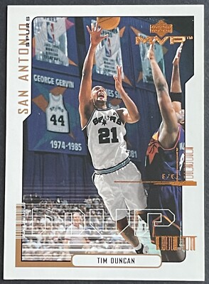 2000-01 Upper Deck MVP San Antonio Spurs Basketball Card #152 Tim ...