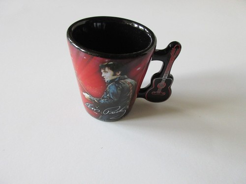 Elvis Presley Shot Glass "68 Name In Lights" With Guitar Handle ...