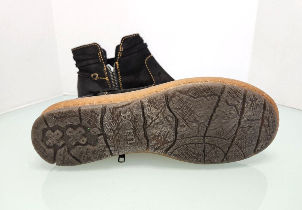 Born Tarkiln black distressed ankle bootie side zip New Sz 8.5M | eBay
