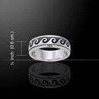 Wave Surf Ring Sea Spinner Curl 925 Sterling Silver Fine Beach Surfing ...