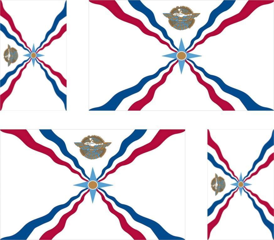 4 x assyria assyrian flag decals sticker bike car vinyl helmet | eBay