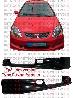For HONDA 7th GEN CIVIC Hb EP3 Type R FRONT Lip Plastic 04 06 Jdm ...