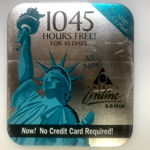 America Online Collectible / Install Disc Vintage AOL CD All New AOL 8. ...