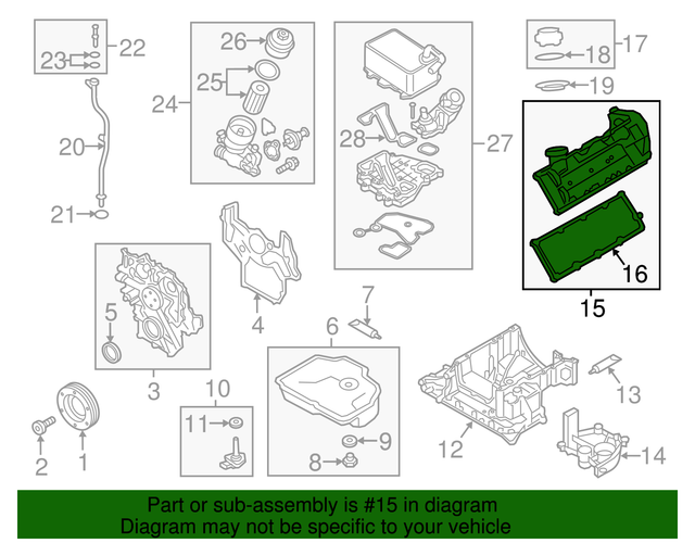 Audi A7 4g Valve Rocker Cover 059103469BD Genuine for sale online | eBay
