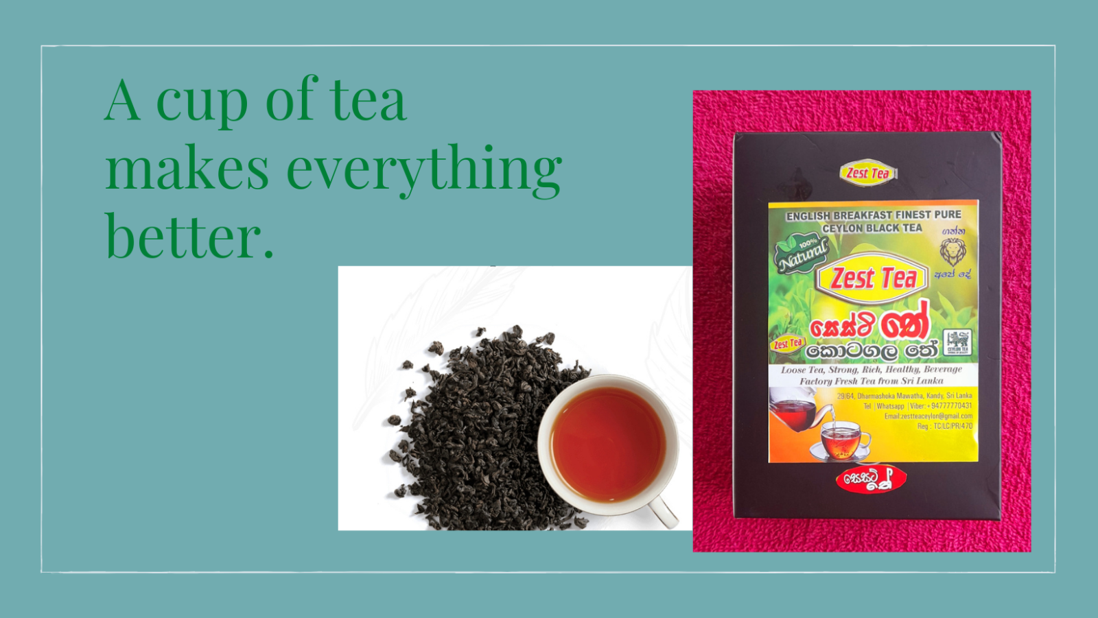 Ceylon Tea , Finest Factory Fresh Black Tea , Garden Fresh Best Quality ...