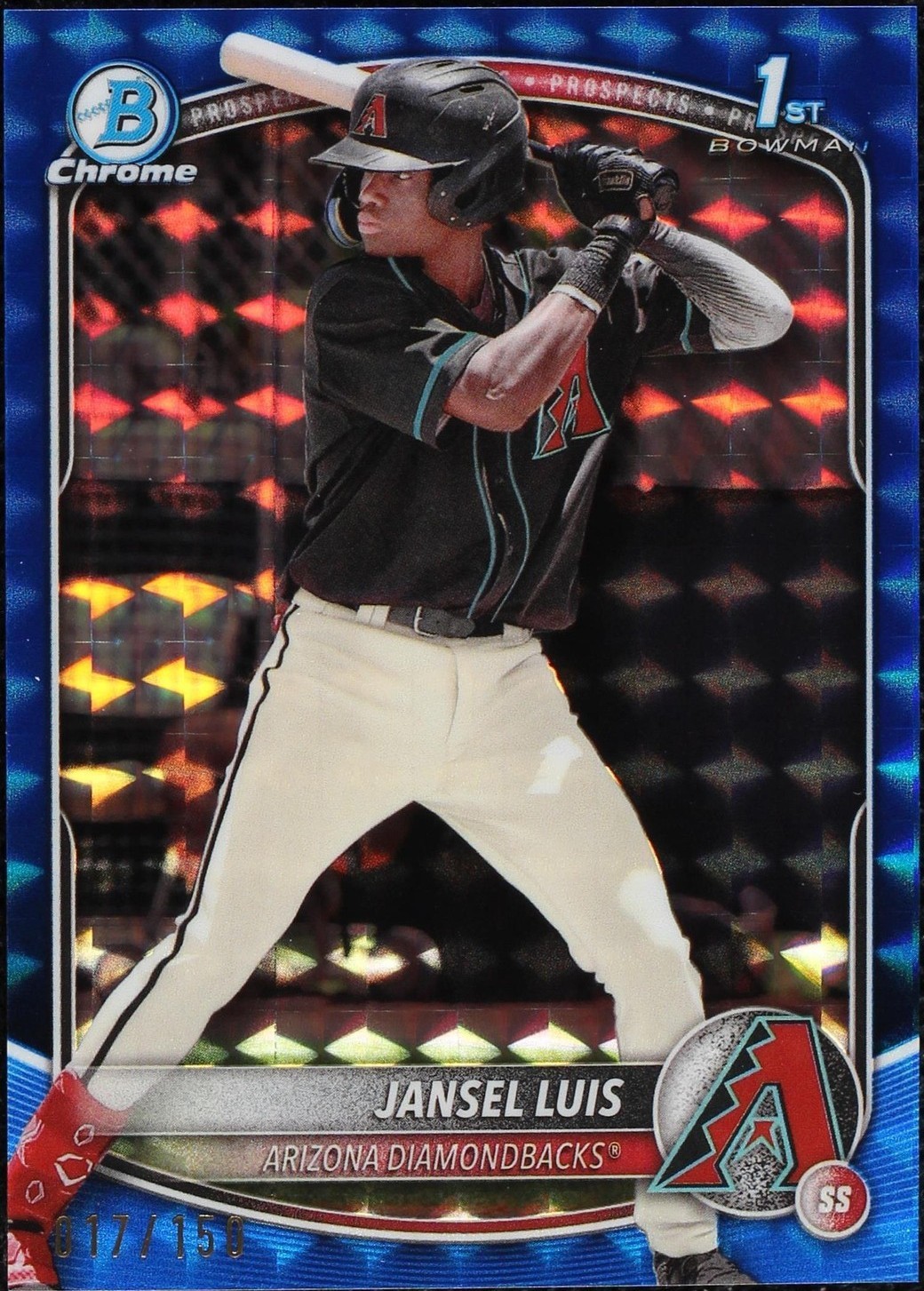 2025 Bowman - Chrome Prospects Jansel Luis #BCP-84 Blue Geometric Refractor /150 (RC) for sale ...