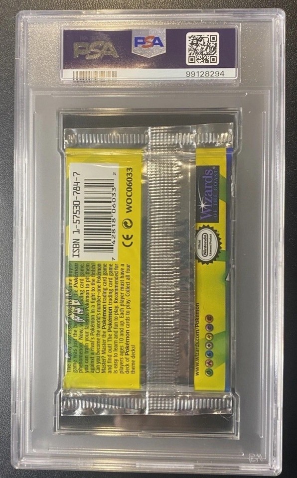 🔥1999 WOTC Shadowless Pokémon Base Set Unlimited Booster Pack PSA 10 ...