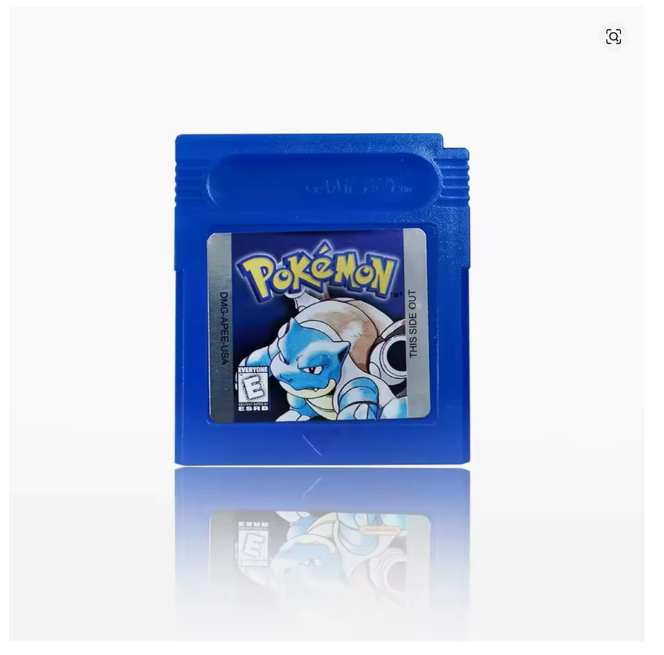 Cartuccia Pokemon GBC scheda gameboy color Rosso Blu Cristallo Oro ...