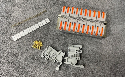 Spring Lever Terminal Block Kit Din Rail Mount | eBay