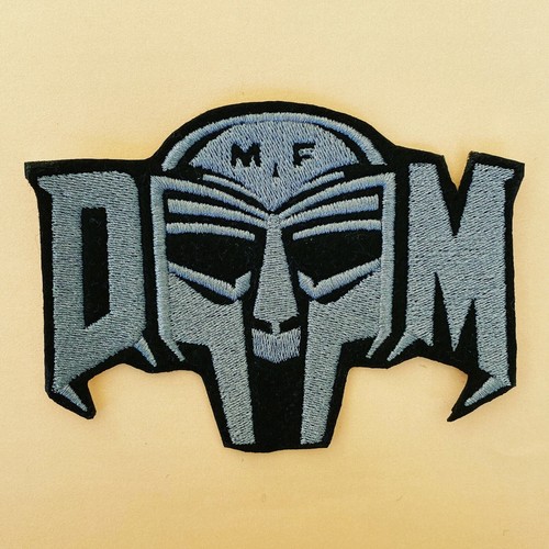 Iron on Patch - MF Doom Mask Text Patch Hip Hop Rap | eBay