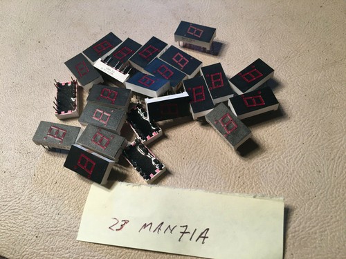 23 MAN71A Common Anode Red Led 7-Segment Displays | eBay
