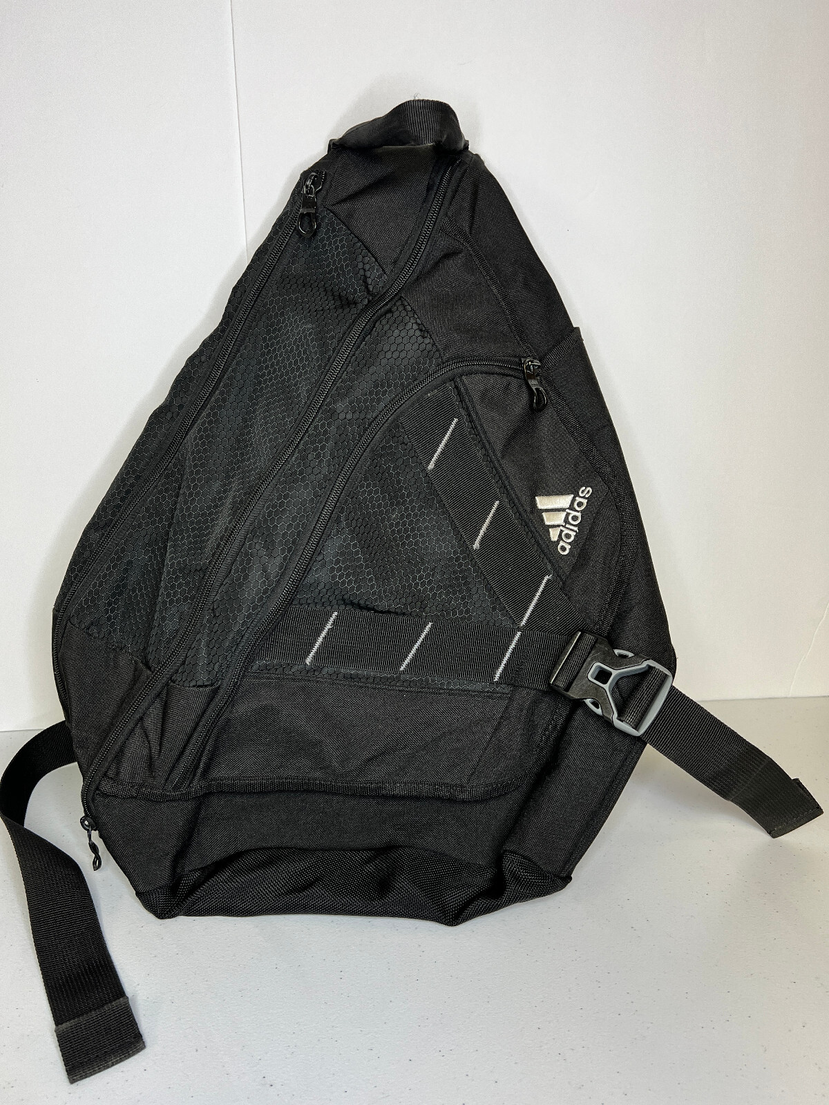 Adidas Sling Backpack Black White Crossbody Shoulder … - Gem