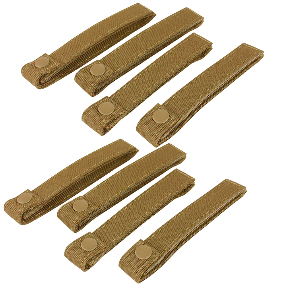8 Pcs 6" MOD MOLLE PALS Modular Web Gear Replacement Tie Straps Brown ...
