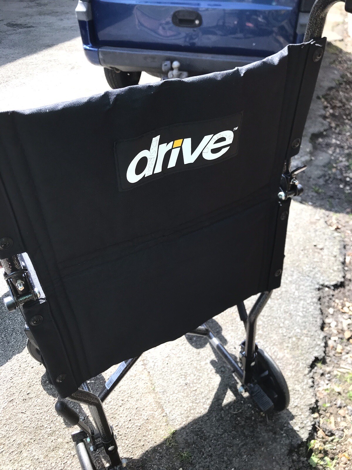 drive folding wheelchair small wheels hospital visits holiday travel ...