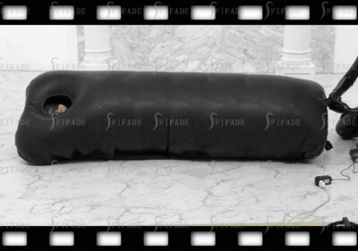 Latex Inflatable Sleep Sack Bag 4 Zippers Face Hole 2 Air Tube ...