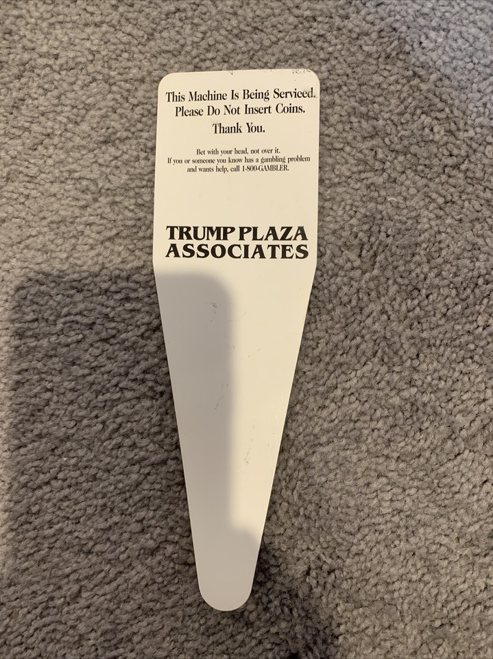 Trump Plaza Slot Machine Winner Vintage Rare Donald Trump Atlantic City ...