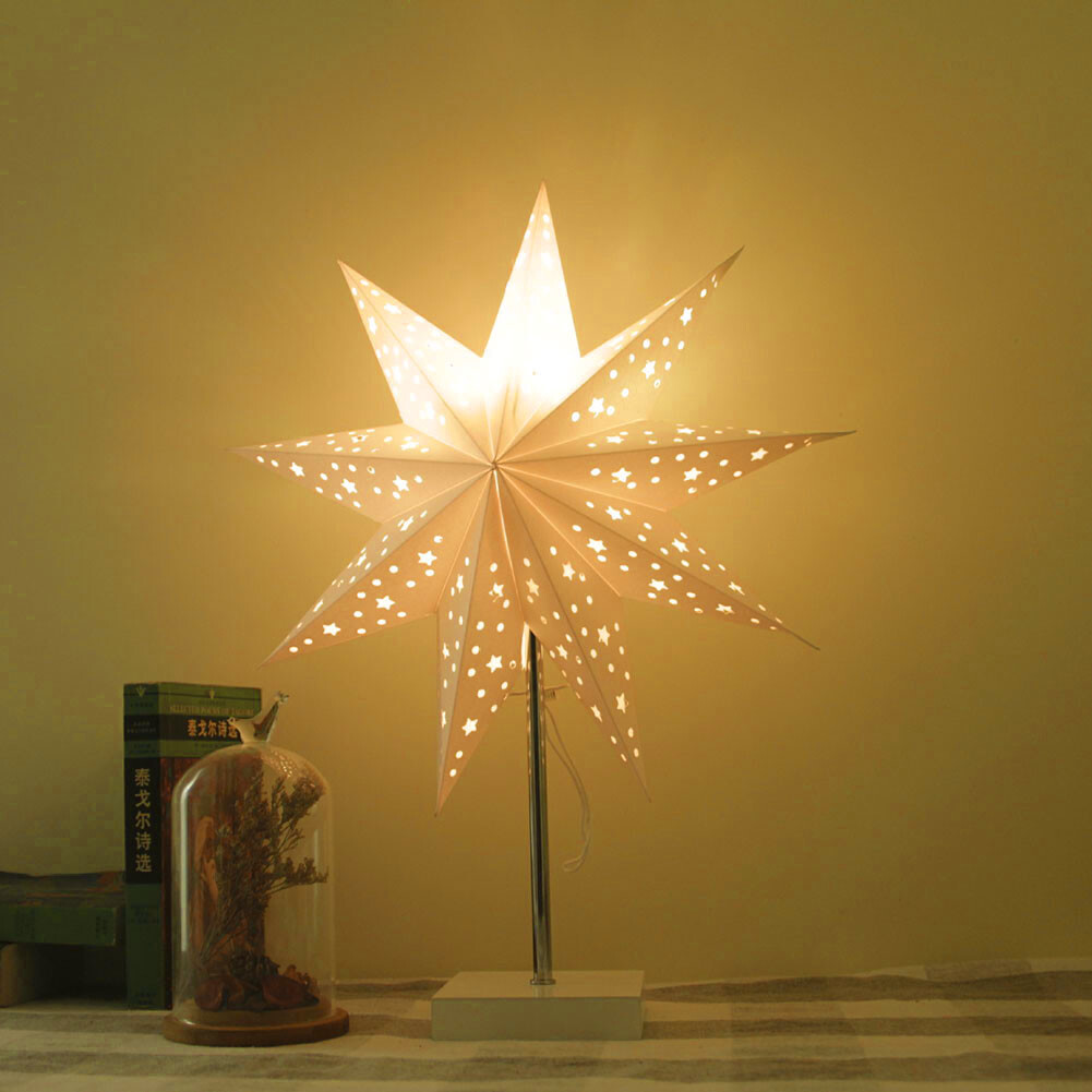 Christmas Paper Star Lamp Nordic Style Lights for Indoor Decoration ...