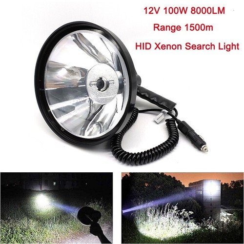 12V 100W HID Handheld Spot Light Portable Xenon Searchlight for Outdoor ...