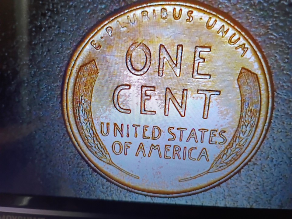 1955 Lincoln Wheat Cent W/ Obv Die Breaks On Lincs Head W/ Considerable ...
