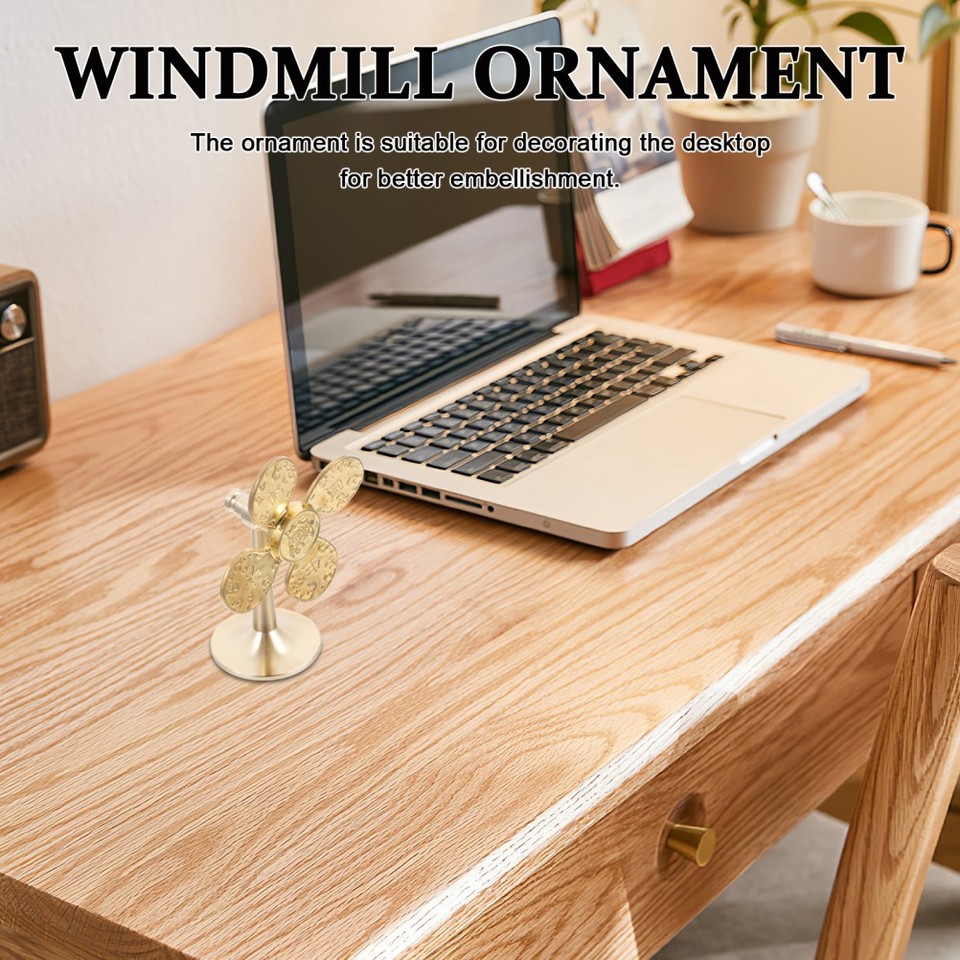 Desktop Windmill Decor Decorative Sculptures Vintage Statue Decoration ...
