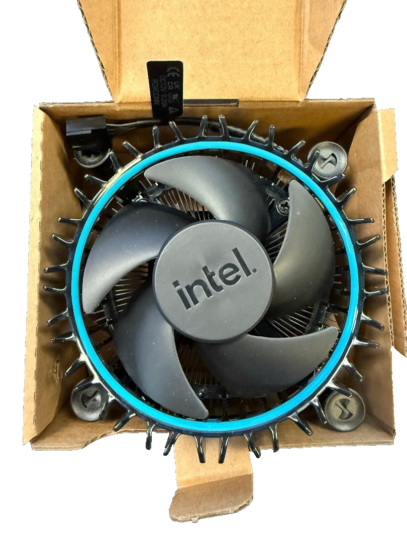 (New) Intel Stock LGA 1700 Copper Laminar RM1 CPU Cooler Heatsink Fan ...