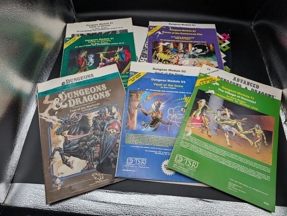 14 Vintage D&D Dungeons & Dragons Module Adventures 1980-1988 Permanent ...