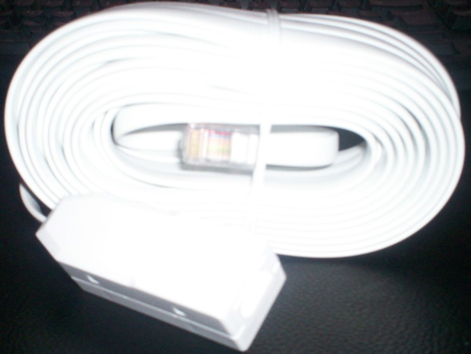 10M RJ45 PLUG TO PABX SECONDARY BT 631A TELEPHONE SOCKET ADAPTOR ...