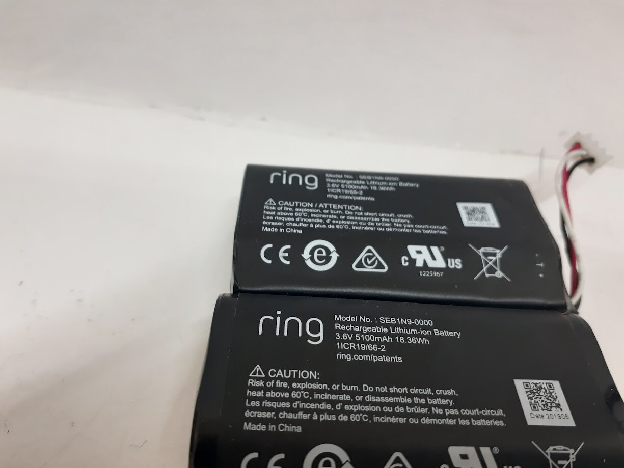 Lot of 2 Genuine Ring Alarm Home Base Station Rechargeable Battery ...