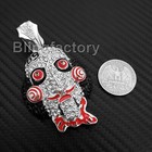 Hip Hop JIGSAW Tekashi69 pendant 18" Full Iced Marina Choker Chain ...