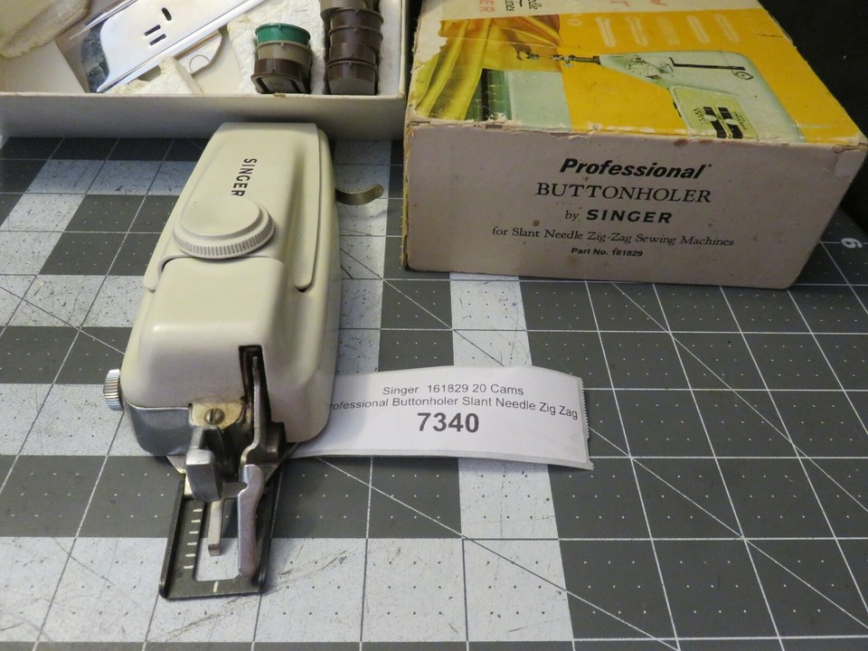 Singer Buttonholer / Monogrammer Sewing Attachment in Box Embroidery | eBay