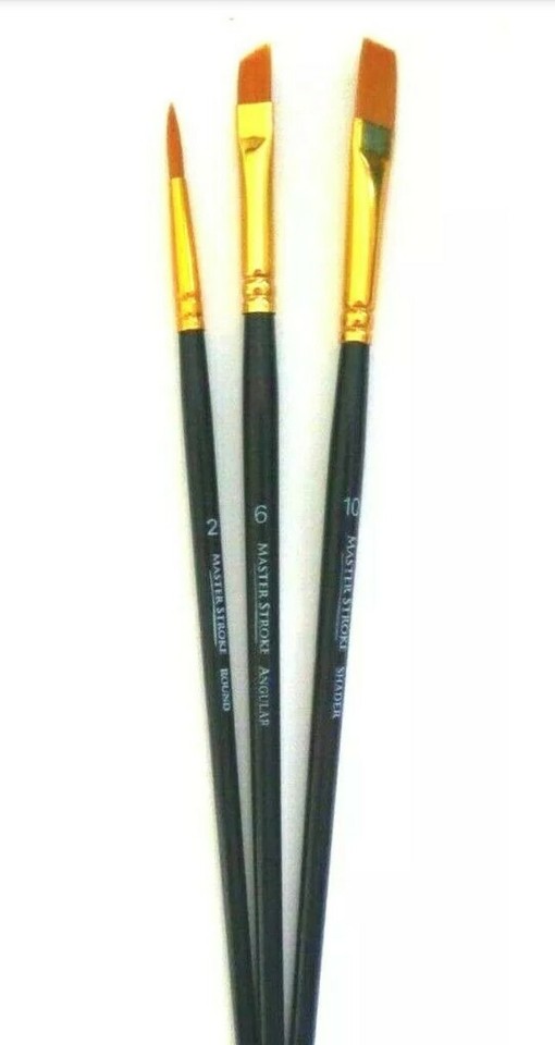CRAFTER'S SQUARE 3 Piece Set Artist Paint Brushes | eBay