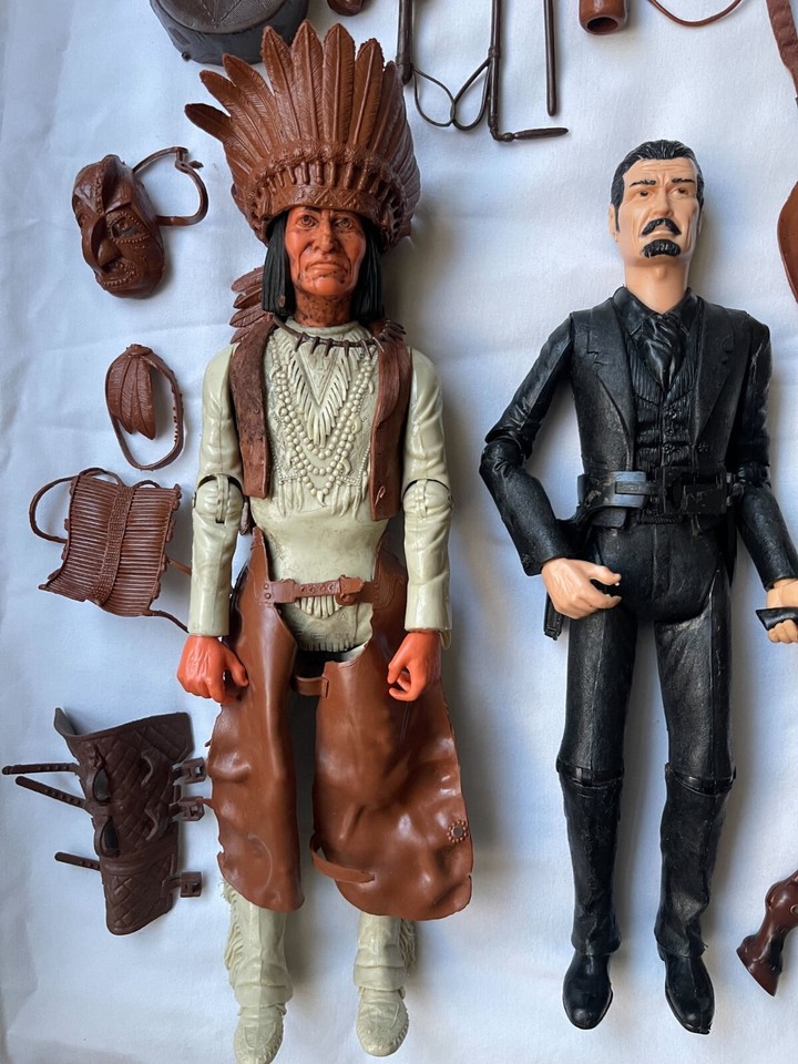 Marx Johnny West Sam Cobra and Geronimo Figures with Horse and ...
